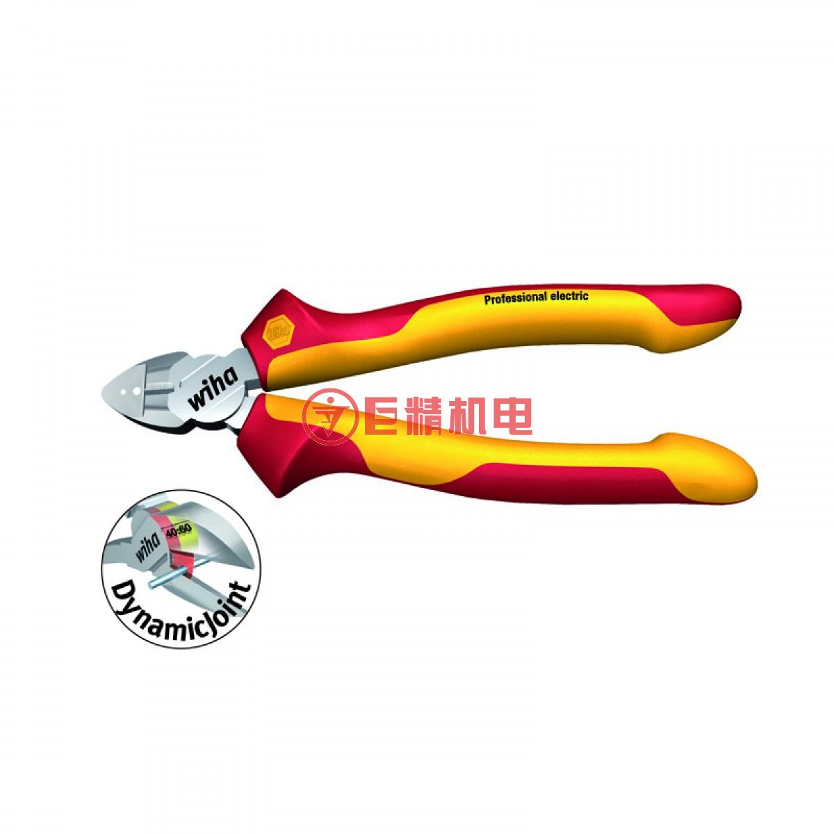 Wiha 威汉 电工绝缘专业斜口钳160MM 26745